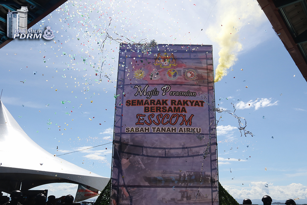 ESSCOM DAN MASYARAKAT KUDAT IKRAR PERTAHAN PERAIRAN TIMUR SABAH