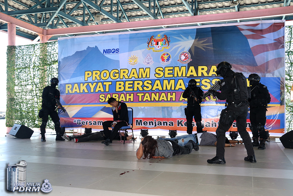 ESSCOM DAN MASYARAKAT KUDAT IKRAR PERTAHAN PERAIRAN TIMUR SABAH