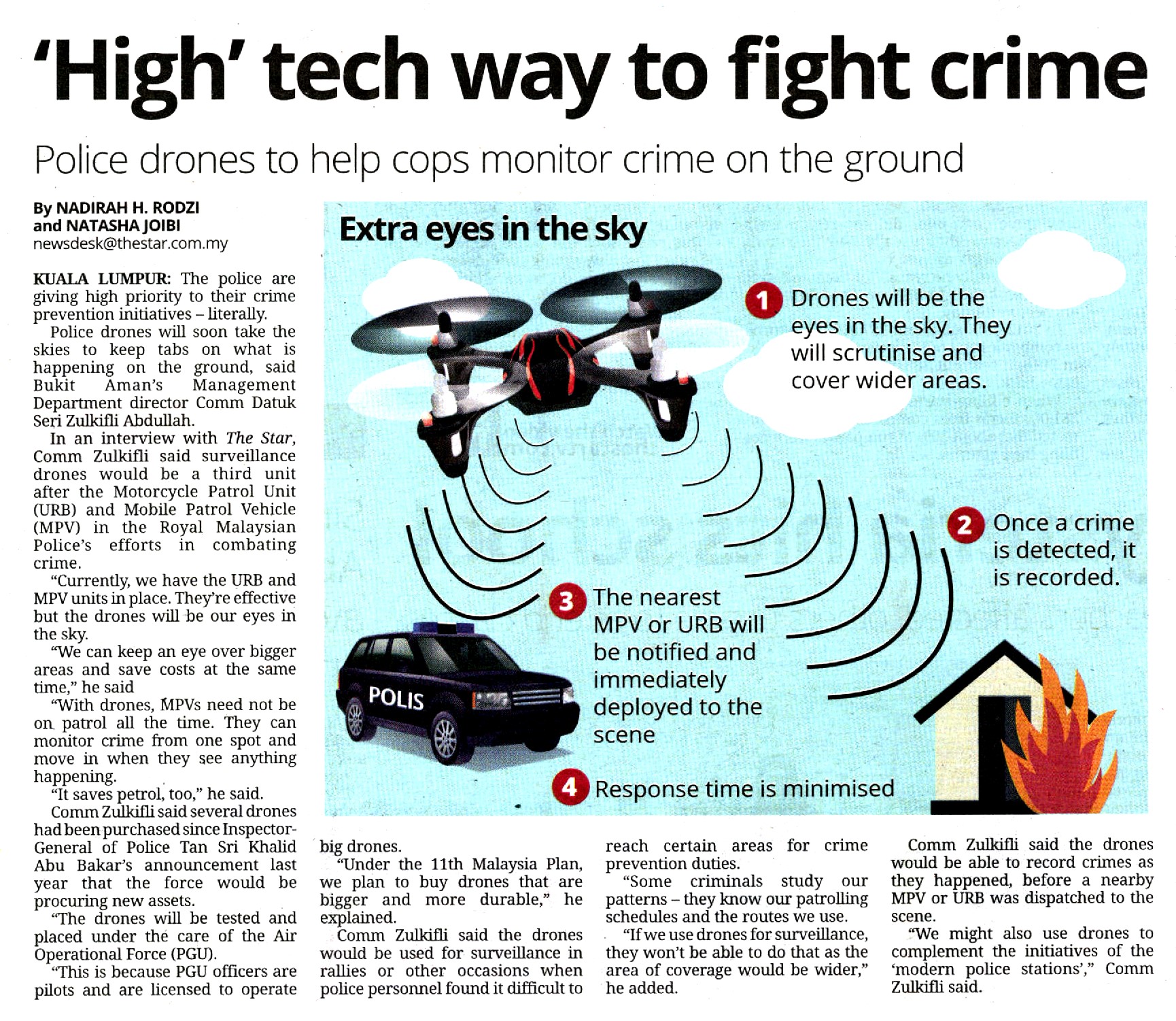 HIGH TECH WAY TO FIGHT CRIME